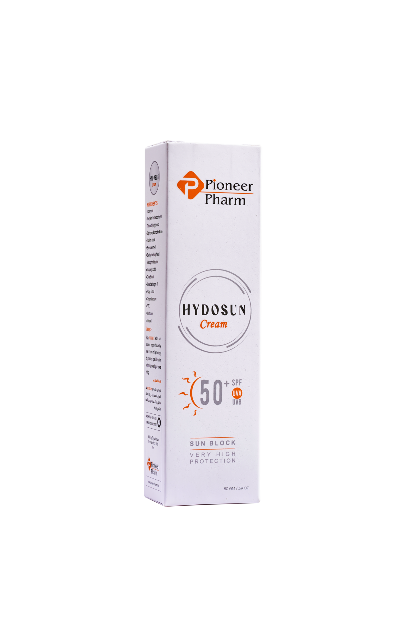 Hydosun Cream SPF 50 - Pioneer Pharm